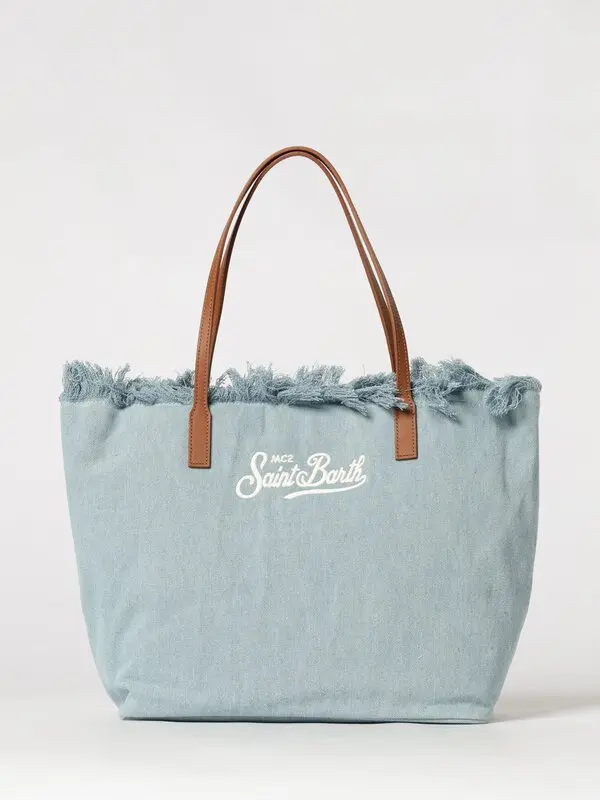 MC2 SAINT BARTH Embroidered Tote Bag - Blue 3