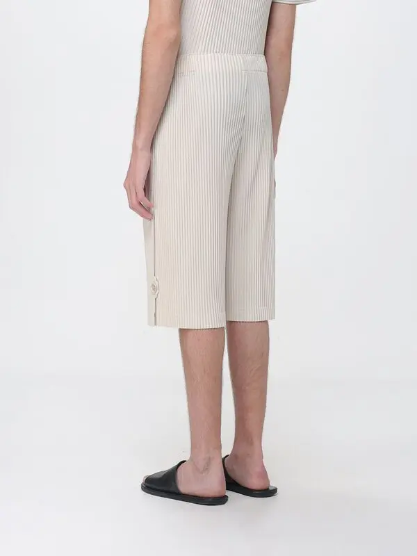 Issey Miyake Homme Plissé Pleated Technical Crêpe Shorts - Beige
