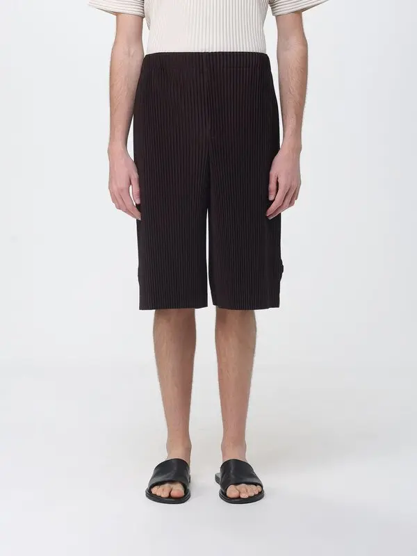 Issey Miyake Homme Plissé Pleated Technical Crêpe Shorts - Black