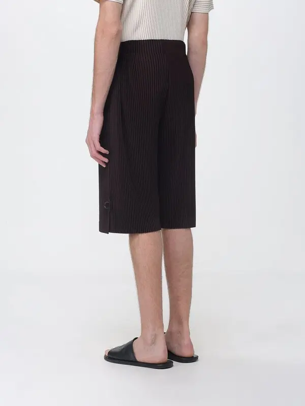 Issey Miyake Homme Plissé Pleated Technical Crêpe Shorts - Black