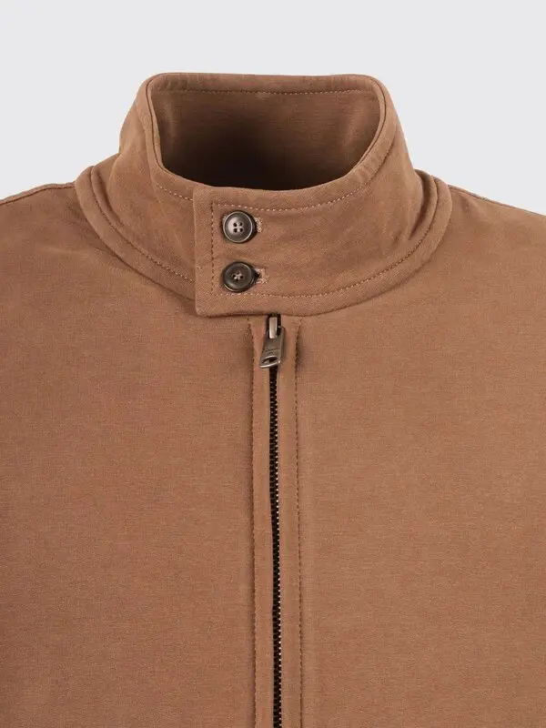 CIRCOLO 1901 Cotton Bomber Jacket - Brown