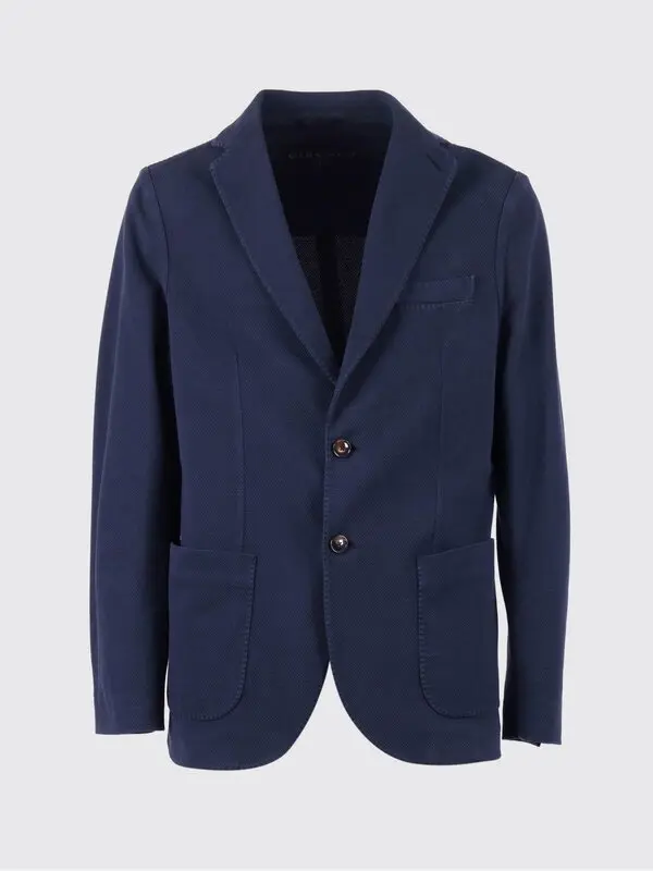 CIRCOLO 1901 Single Breasted Blazer In Cotton - Blue