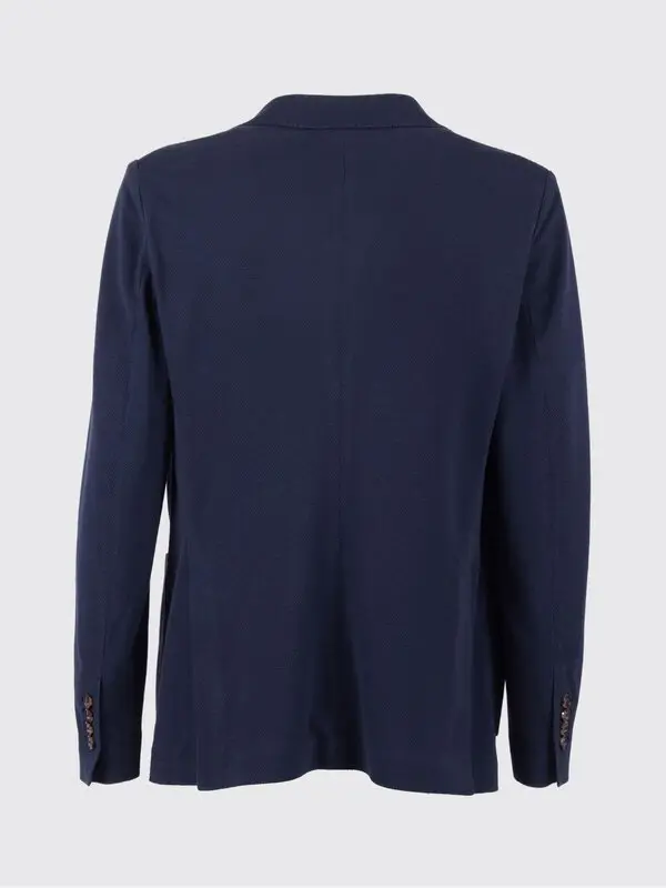 CIRCOLO 1901 Single Breasted Blazer In Cotton - Blue