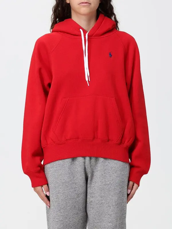 Polo Ralph Lauren Cotton Blend Hoodie - Red