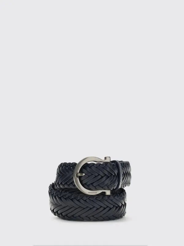 FERRAGAMO Woven Belt - Navy