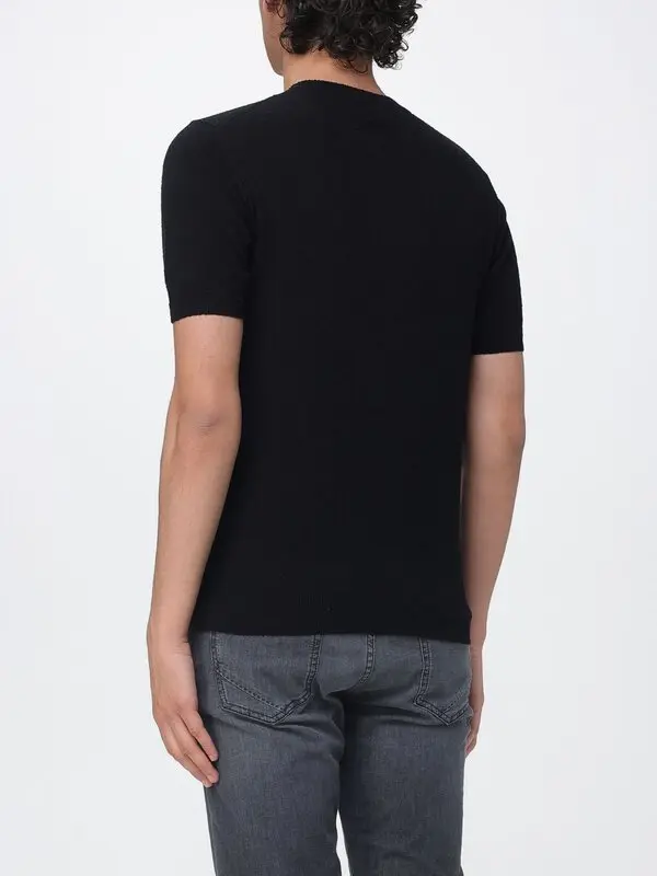 DRUMOHR Cotton Blend Crew Neck Knit - Black