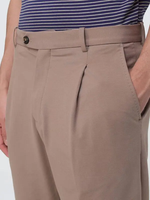 CIRCOLO 1901 Tailored Gabardine Trousers - Brown