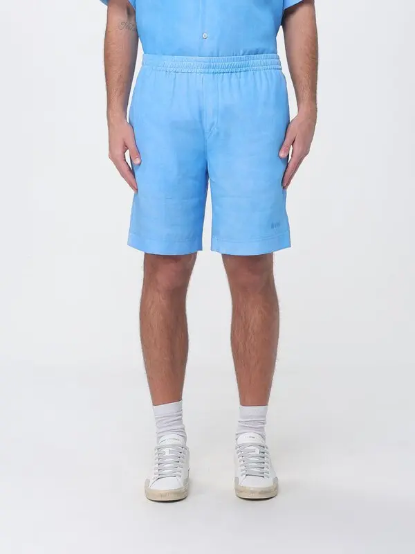 MSGM Lyocell Jogging Shorts - Blue