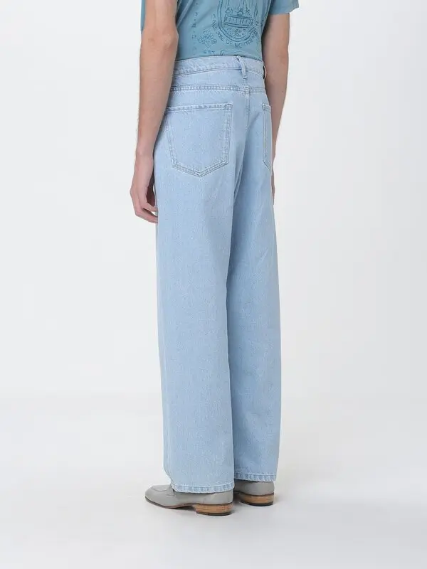 Maison Kitsuné Mid-rise Wide-leg Five-pocket Jeans