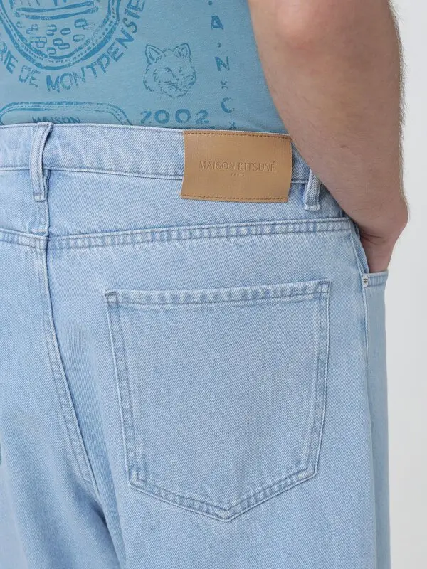 Maison Kitsuné Mid-rise Wide-leg Five-pocket Jeans