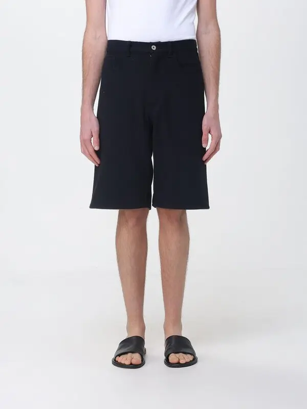 Auralee Knee-length Straight Fit Silk Shorts - Black