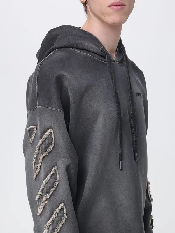 Off-White Embellished Denim Hoodie