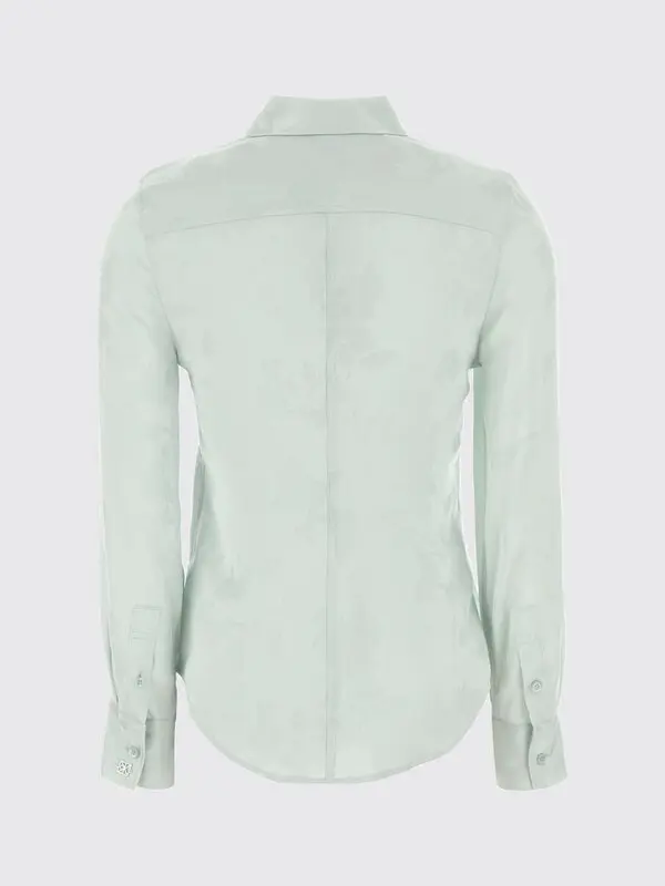 Calvin Klein Slim Fit Viscose Shirt With French Collar And Curved Hem