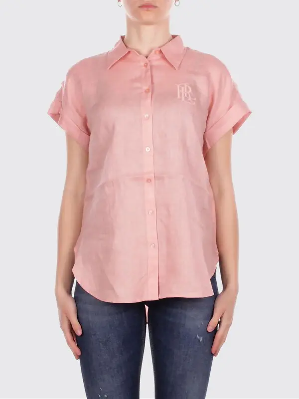Ralph Lauren Striped Cotton Relaxed Fit Shirt - Pink