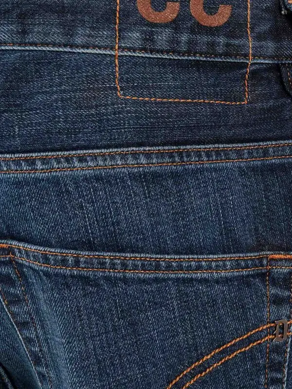 DONDUP Slim Fit Cotton Denim Jeans - Blue