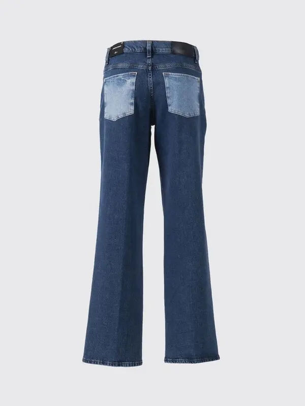7 For All Mankind Stovepipe Straight Stretch Denim Jeans