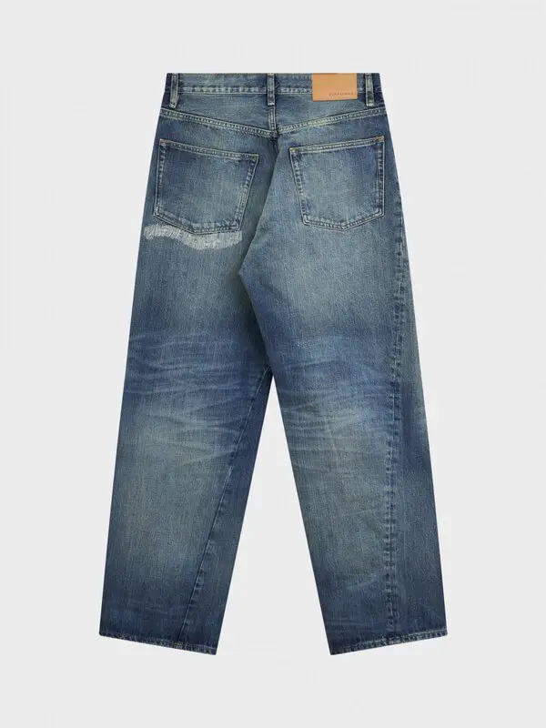 SUNFLOWER Distressed Denim Wide-leg Jeans