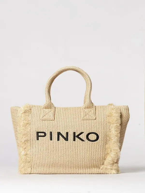 Pinko Raffia Tote Bag - Rope