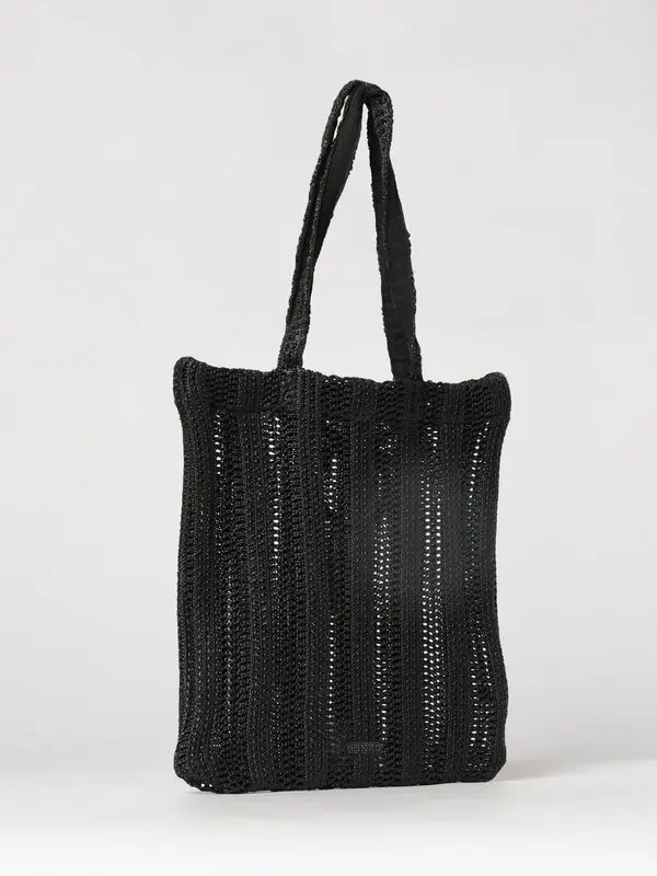 Pinko Woven Tote Bag - Black