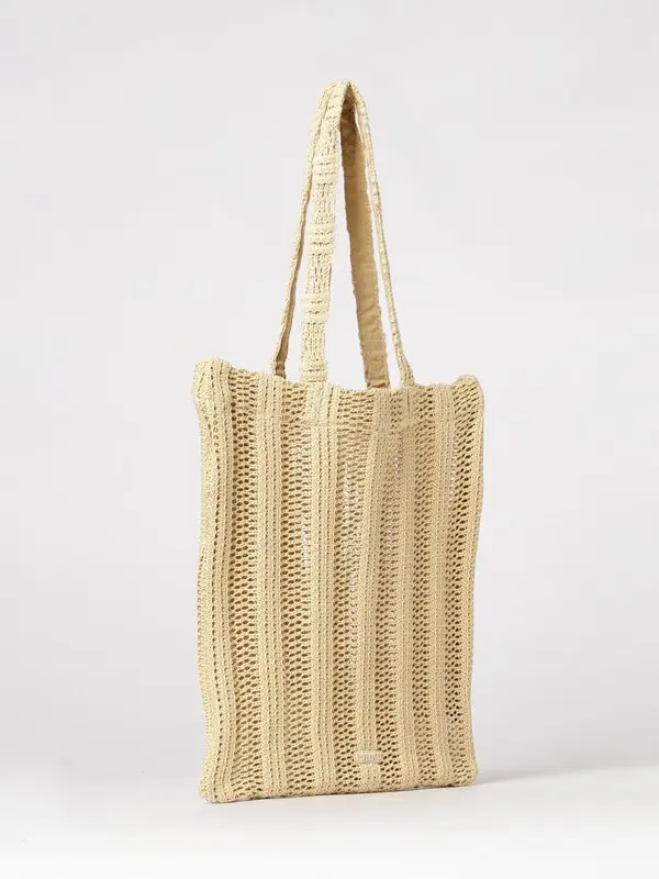 Pinko Woven Tote Bag - Yellow