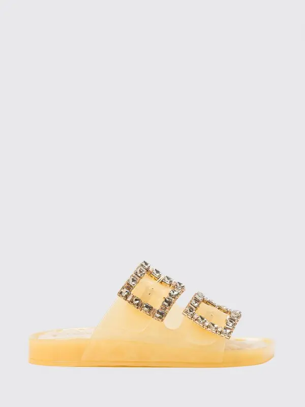 TWINSET U & B Embellished Heeled Sandals - Cream