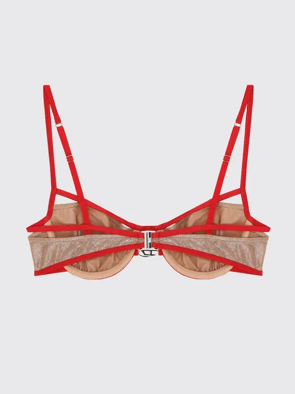 DIESEL® Underwi Bra With Contrast Edges - Red