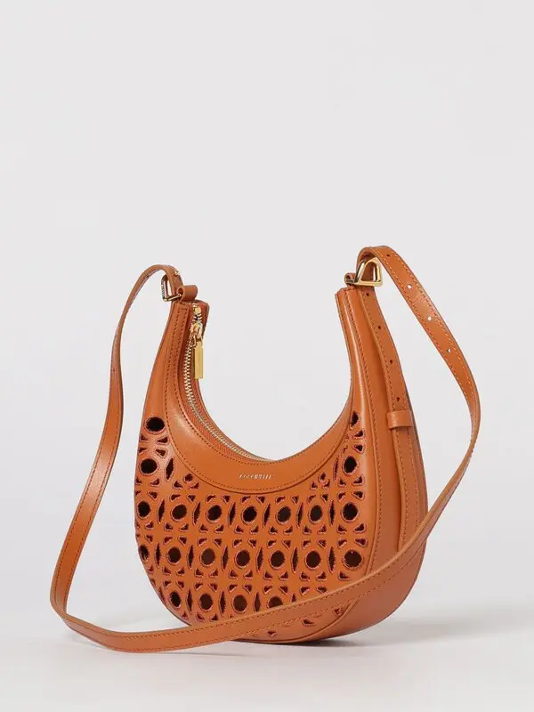COCCINELLE Whisper Perforated Leather Mini Bag - Brick Red
