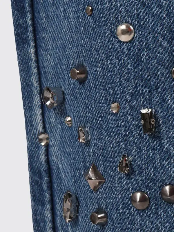 7 For All Mankind Embellished Straight Leg Jeans