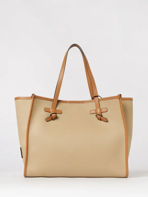 GIANNI CHIARINI Marcella Cotton Canvas Shopper Bag - Brown