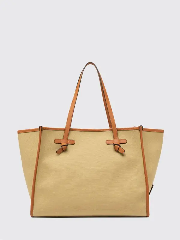 GIANNI CHIARINI Marcella Cotton Canvas Shopper Bag - Dark