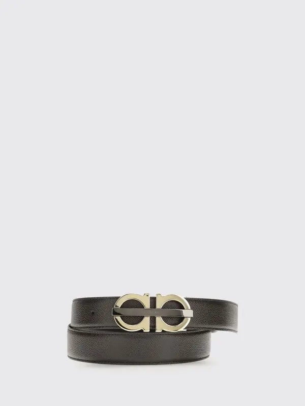 FERRAGAMO Gancini Buckle Belt - Dark