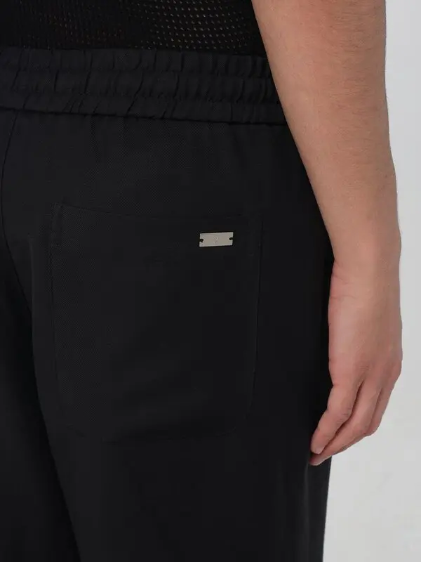 AMI Paris Wide Leg Trousers - Black