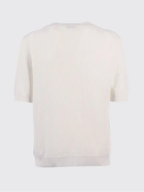 BALLANTYNE Cotton Crew Neck Sweater - White