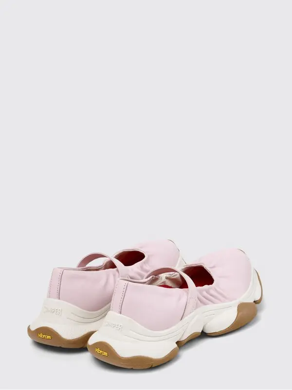 Camper Karst 2 Leather Ballerinas - Pink