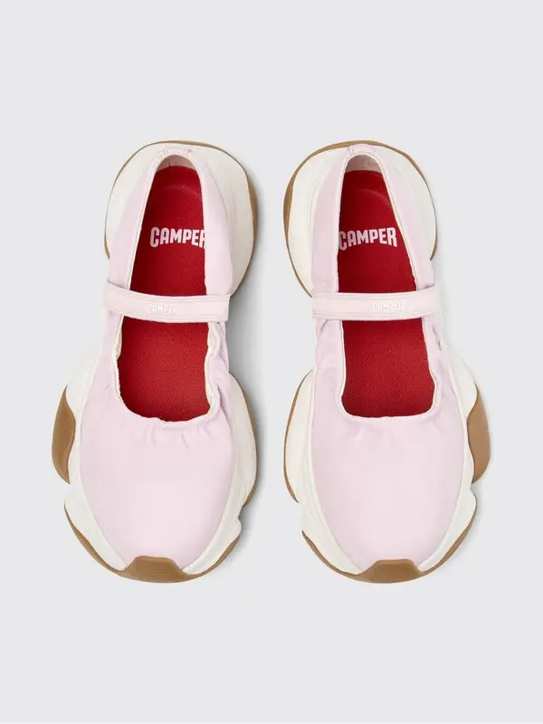 Camper Karst 2 Leather Ballerinas - Pink