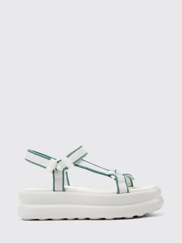 Camper Pelotas Flota Up Recycled Polyester Platform Sandals - White