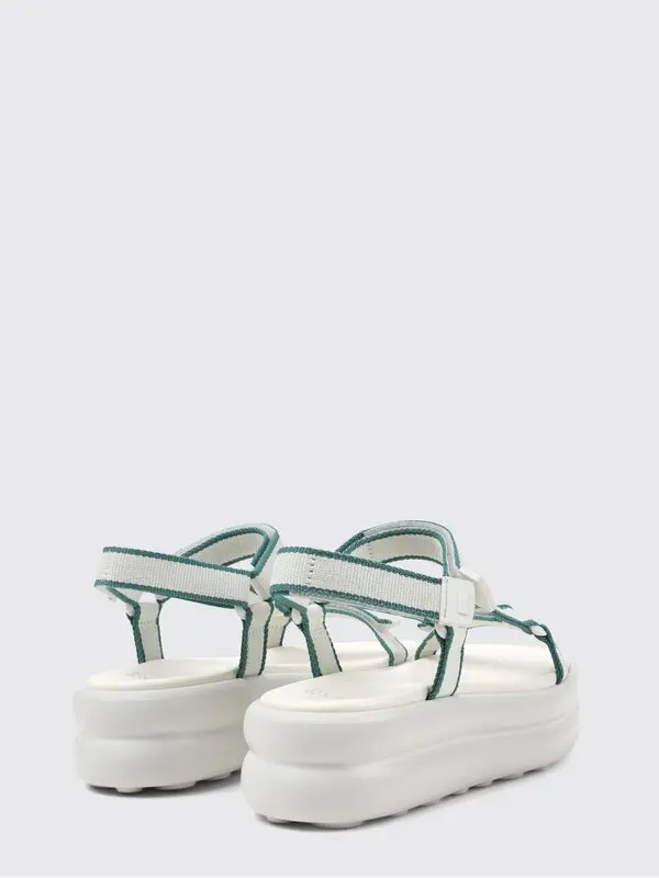 Camper Pelotas Flota Up Recycled Polyester Platform Sandals - White