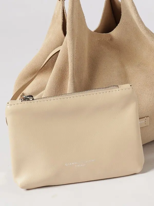 GIANNI CHIARINI Hobo Handbag - Nude