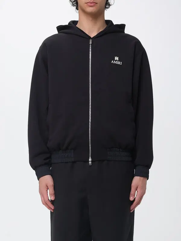 Amiri Zip-up Hoodie - Black