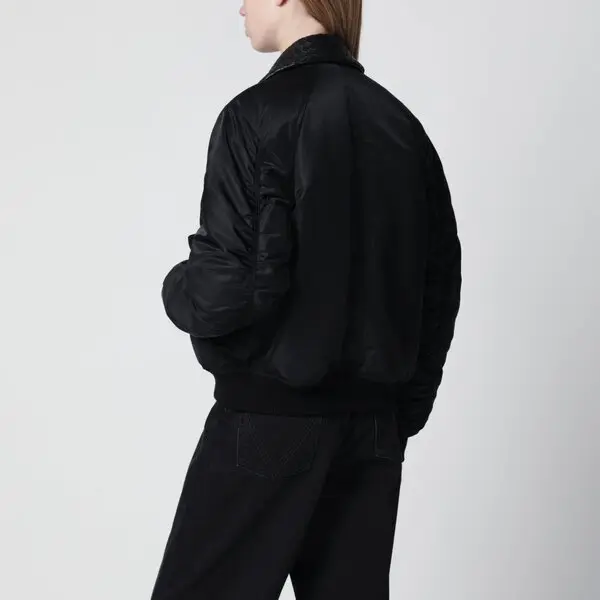 Bottega Veneta Padded Nylon Satin Bomber Jacket