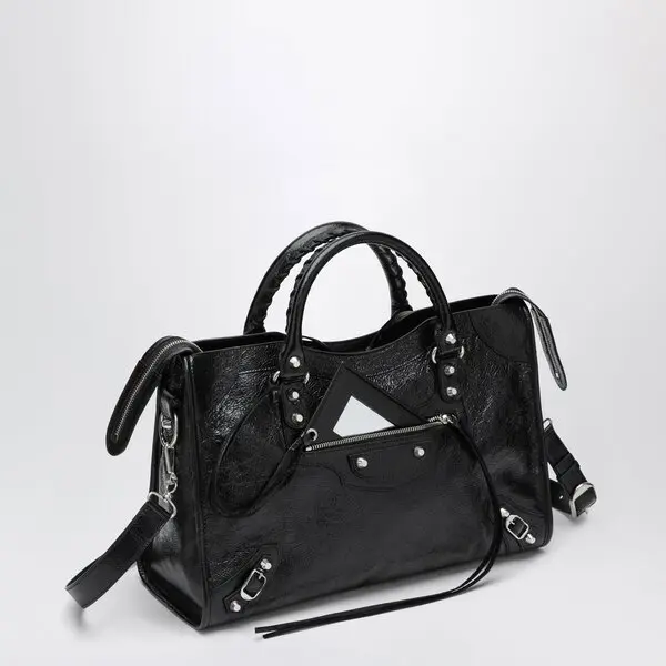 Balenciaga Le City Medium Arena Lambskin Leather Bag