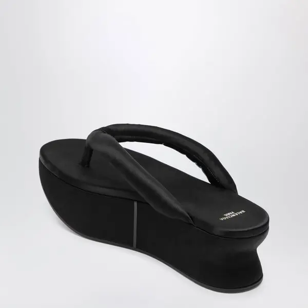 Balenciaga Gaeta Thong Platform Sandals - Black