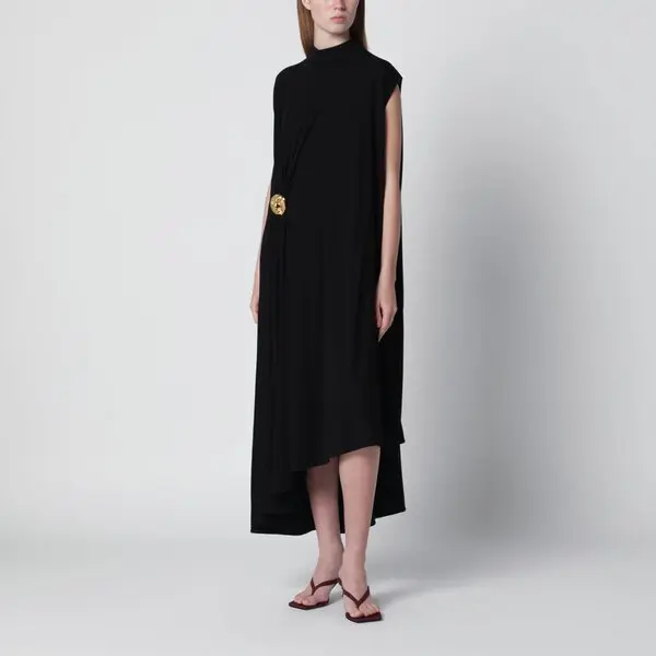 Bottega Veneta Dress In Viscose Crêpe Jersey - Black
