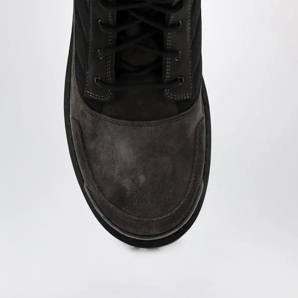 Balenciaga Combat Strike Low Lace-up Suede Boots - Brown