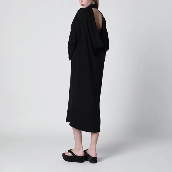 Balenciaga Shirt Dress In Wool And Silk
