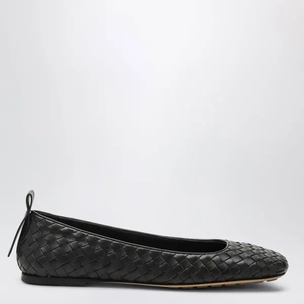 Bottega Veneta Charlotte Intrecciato Leather Ballerina Flats - Brown