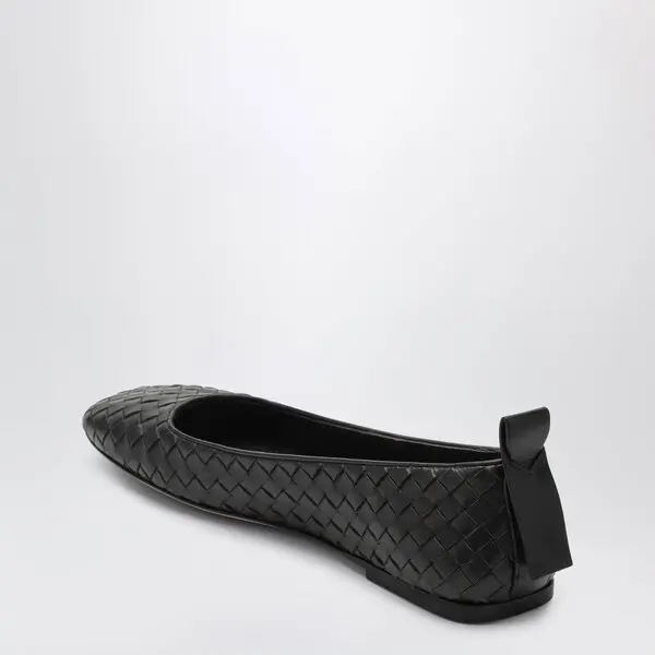 Bottega Veneta Charlotte Intrecciato Leather Ballerina Flats - Brown