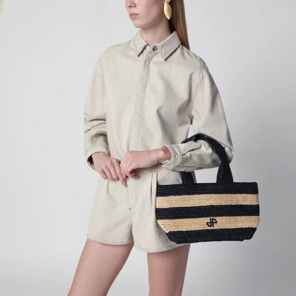 PATOU Trapeze Pm Raffia Shopping Bag