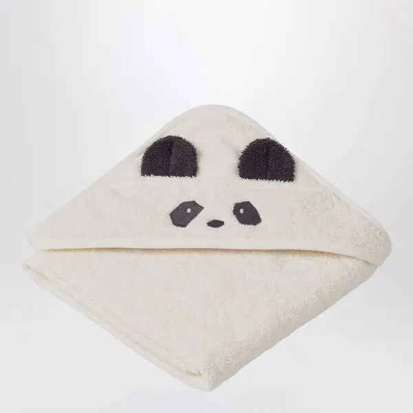 LIEWOOD Albert Hooded Towel Panda - White