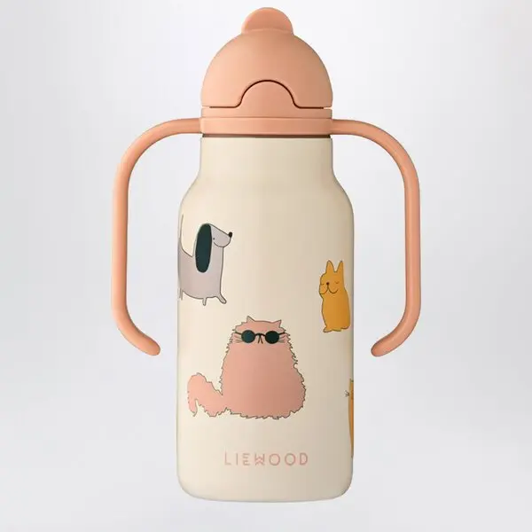 LIEWOOD Stainless Steel Thermal Bottle With Handles - Yellow